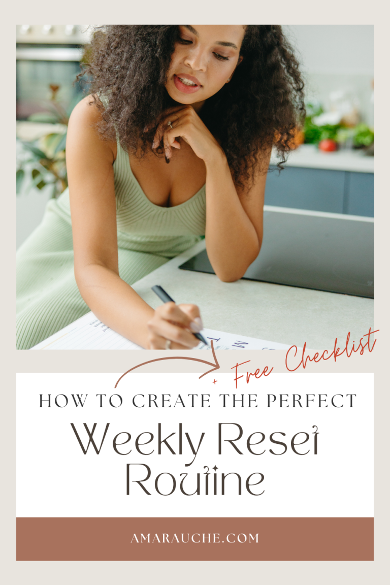 The Perfect Weekly Reset Routine For a Productive Week (+ Free ...