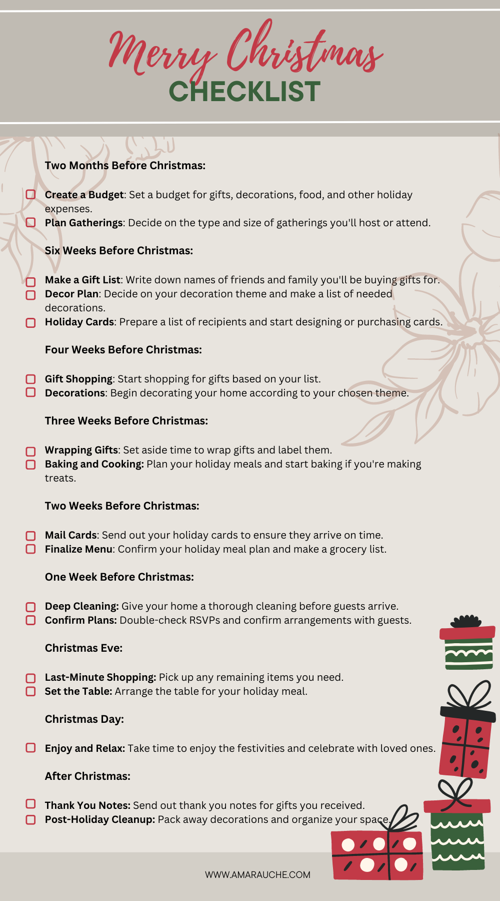 Christmas Planning Made Easy - Amara Uche